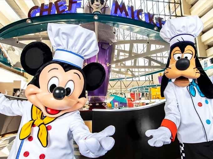 Mickey and Goofy in their chef whites remind you that magic happens when beloved characters meet seriously good food.