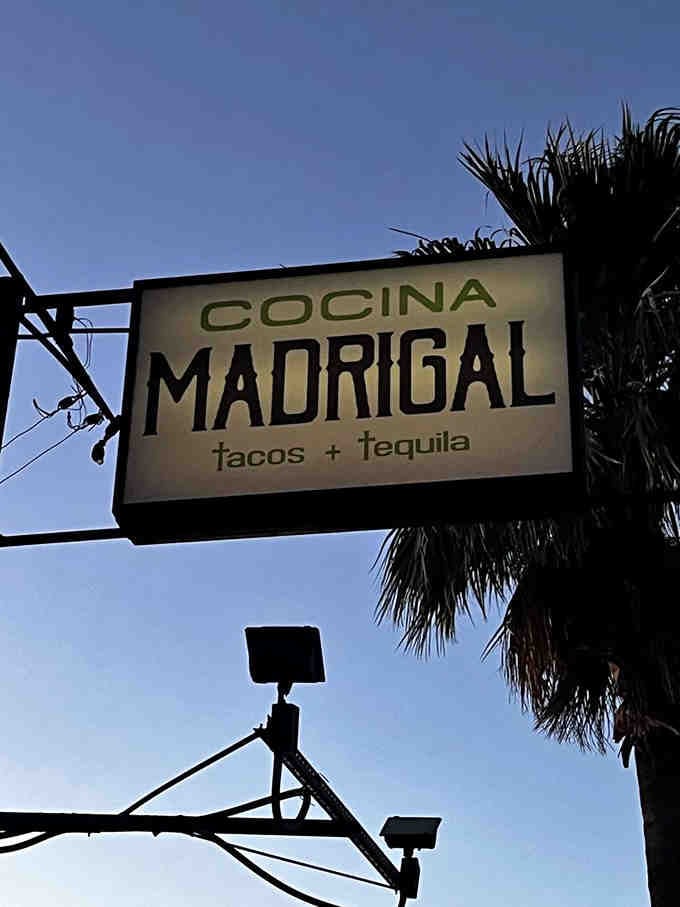 The sign that signals you've arrived at your new favorite spot for tacos and tequila.