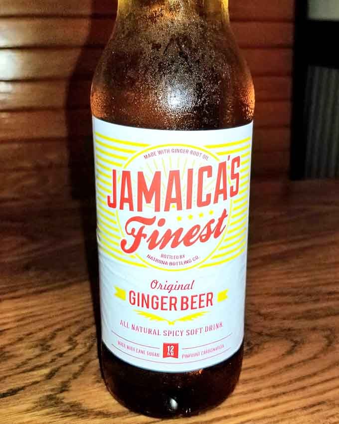 Jamaica's Finest ginger beer brings spicy refreshment that cuts through rich barbecue like a tropical vacation palate cleanser.