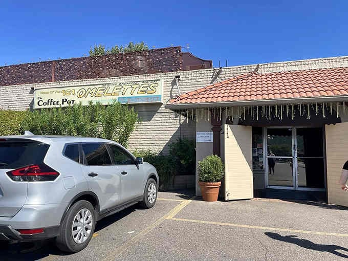 The exterior promises 101 omelets in bold letters, and unlike most promises in life, this one delivers spectacularly.