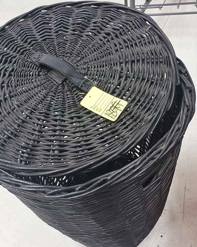 This woven basket is the kind of practical find that somehow makes you feel like you've won at life.