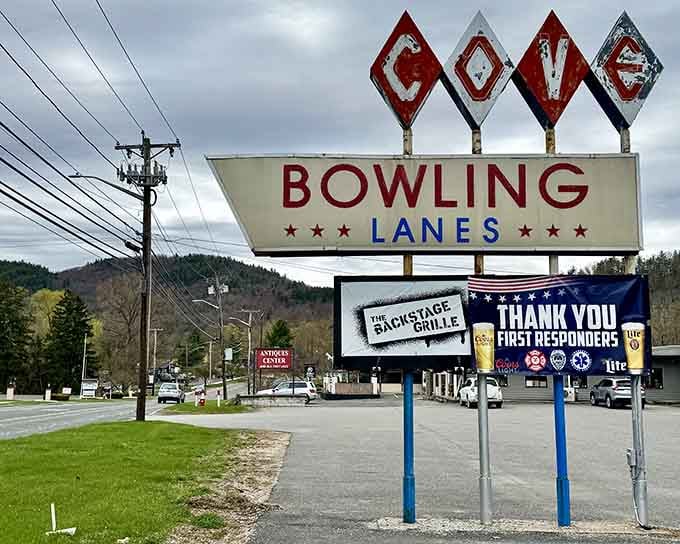 That vintage sign out front promises exactly what's inside: honest fun and quality entertainment for everyone.