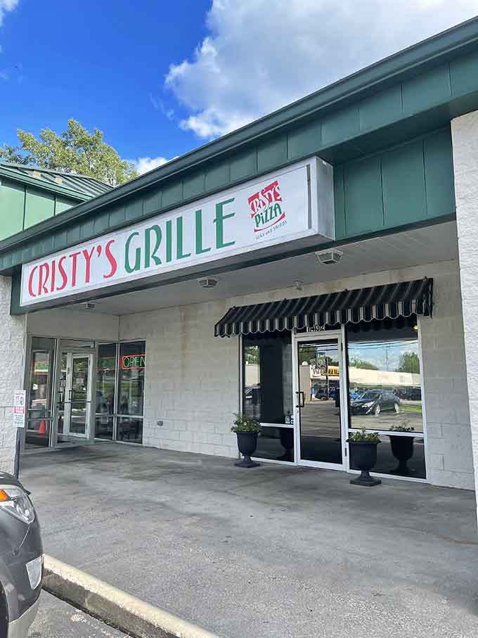 Cristy's Grille entrance welcomes you with the promise of honest food made by people who genuinely care.