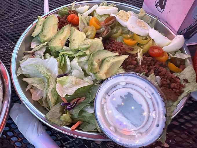A Cobb salad so generously topped it makes you forget you're technically eating something healthy right now.