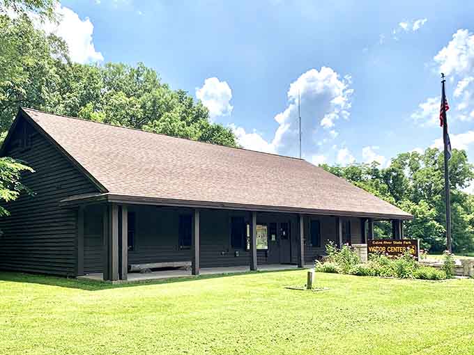 The visitor center stands ready to answer your questions and provide maps for adventures you didn't know you needed.