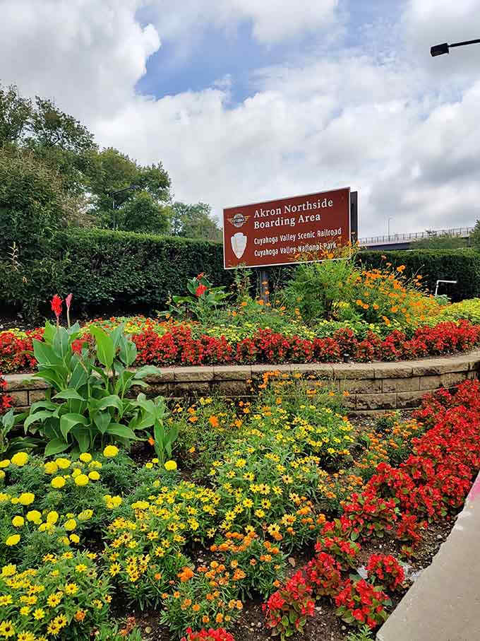 Bold red letters announce your destination, promising adventures that don't require a passport or airport security.