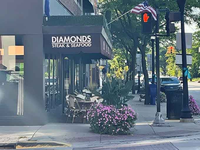 Charming downtown location with flowers and outdoor seating makes this steakhouse a true neighborhood treasure worth finding.