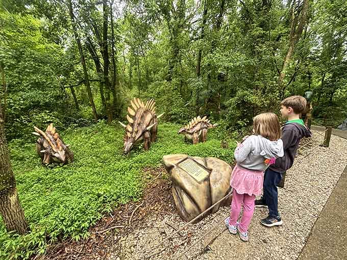 Kids studying dinosaurs with the kind of focus they never show during actual homework, which tells you everything about this place.