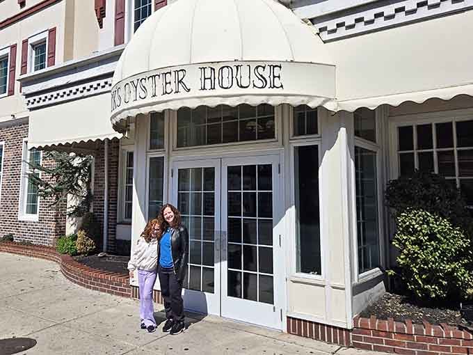 Standing proudly at the entrance of a restaurant that's been getting it right since before your grandmother's first date.