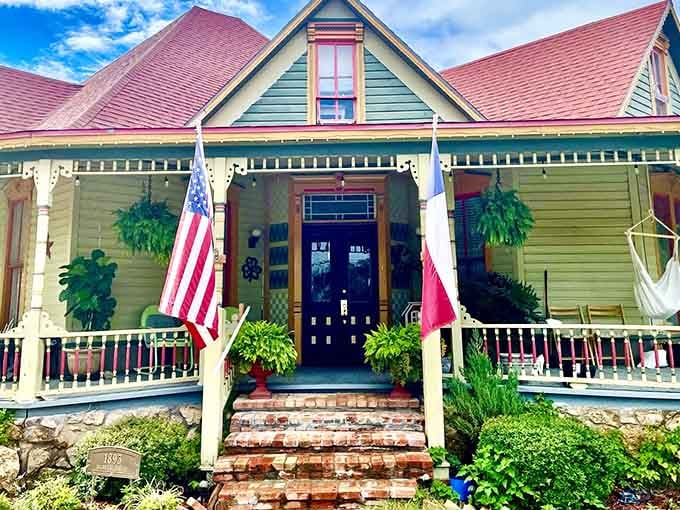 Victorian charm meets Texas hospitality in a house that looks like it belongs on a postcard.