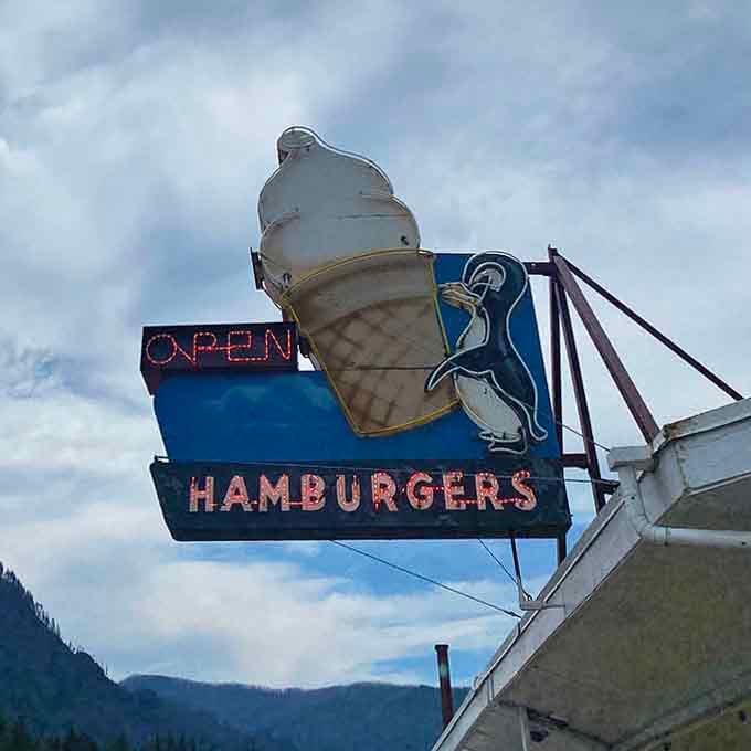 That vintage neon sign has been calling hungry travelers home for longer than most of us remember.