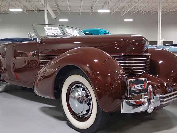 This Cord looks like it should be parked outside a speakeasy, not a Minnesota showroom, absolutely stunning.