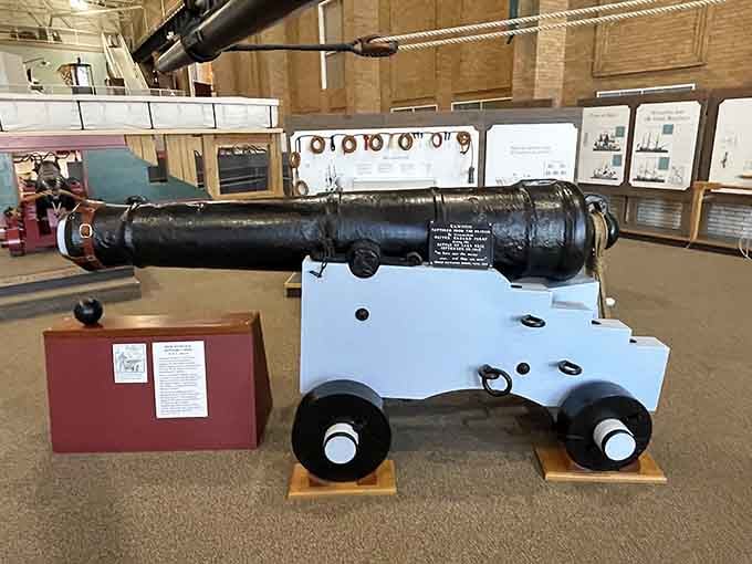 This authentic naval cannon represents the firepower that decided the Battle of Lake Erie and shaped American history.