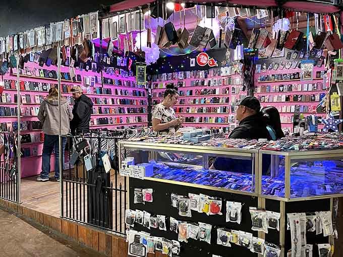 Phone accessories in hot pink create a tech lover's paradise that's impossible to scroll past.