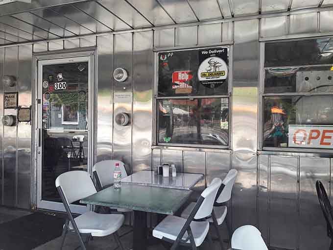 Even the exterior seating area maintains that authentic diner charm, inviting you to slow down and savor the moment.