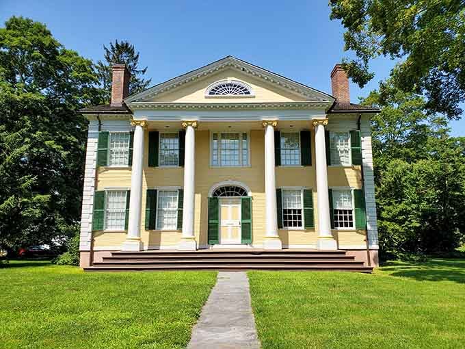 The front view that greeted countless artists arriving with their easels, ready to capture Connecticut's legendary light and landscape.