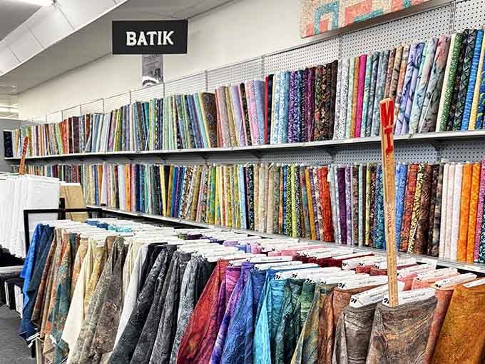 Batik fabrics in rich, complex patterns that'll elevate your quilting game from "nice hobby" to "wait, you made that?"