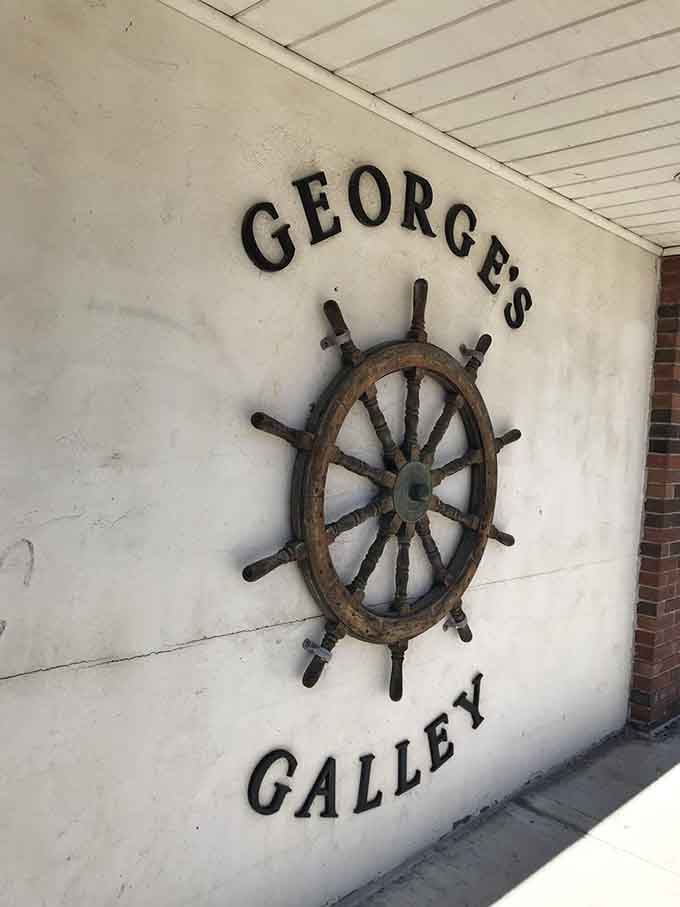 George's Galley announces itself with nautical pride, inviting you to drop anchor and stay awhile for a proper meal.