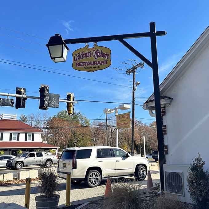 The vintage sign announces a destination that's been worth finding since Truman was president and breakfast meant something real.