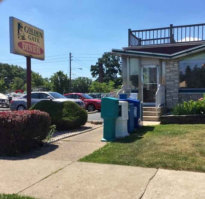 That towering sign visible from the road acts like a lighthouse guiding hungry travelers to safety.