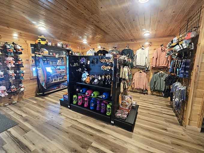 Every great adventure needs a gift shop where you can grab mementos of your unbelievable underground kayaking story.