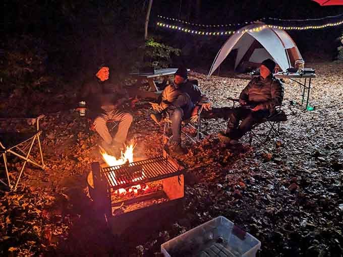 Evening campfires become the perfect ending to active days, with stories and s'mores under the stars at Harmonie.