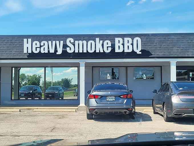 Plenty of parking means the only hard part is deciding what to order, not where to leave your car.