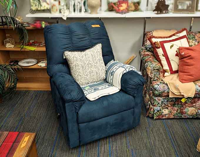 Recliners ready to provide comfort in new homes, proving relaxation doesn't require a brand-new price tag attached.