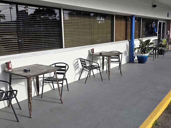 Outdoor seating that lets you people-watch the Pinellas Trail parade while digesting your massive, completely worthwhile breakfast feast.