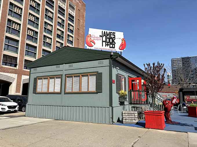 The unassuming exterior that houses some of Boston's best seafood&mdash;never judge a lobster shack by its humble cover.