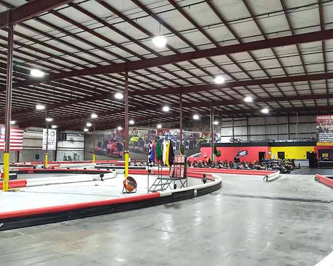 The full track layout reveals itself like a puzzle waiting to be solved at 45 miles per hour.