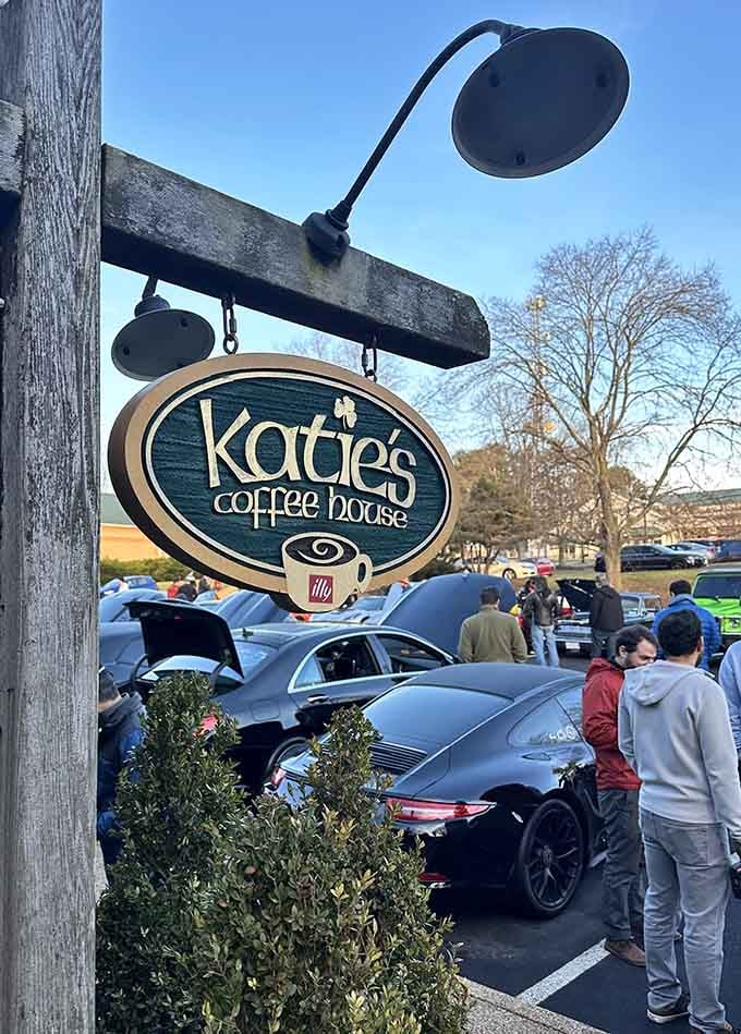 That packed parking lot tells you everything: when this many people show up, you've found breakfast gold.