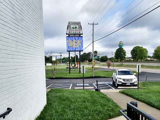 Ample parking awaits outside this unassuming building that houses both mechanical marvels and the best breakfast in Colonial Heights, Virginia.