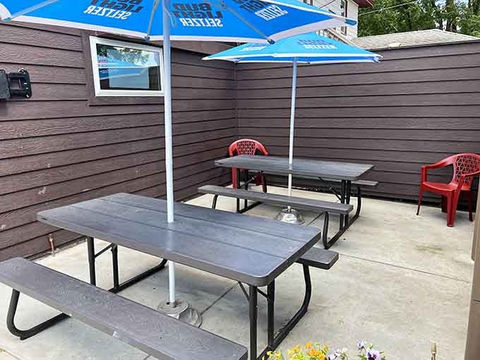 Outdoor seating for those perfect Minnesota days when eating inside feels like a crime against good weather.