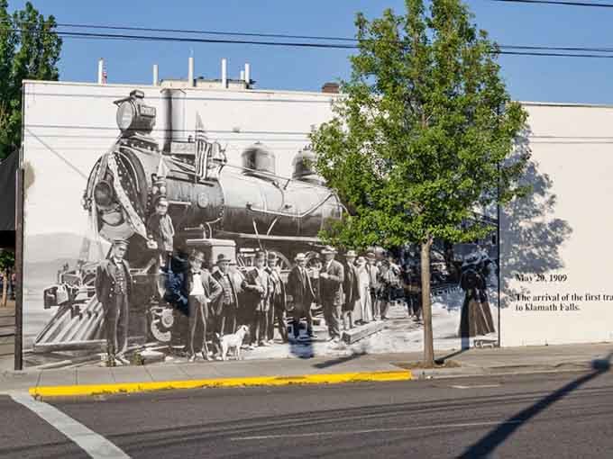 Historic murals downtown celebrate the railroad heritage that helped build this affordable mountain community.