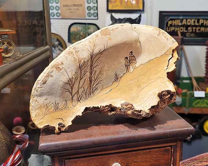 Even seashells get the decorative treatment here, transformed into charming keepsakes from summers long past.