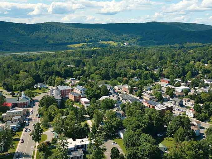 From above, Lenox reveals itself as the perfect blend of civilization nestled in endless green hills.