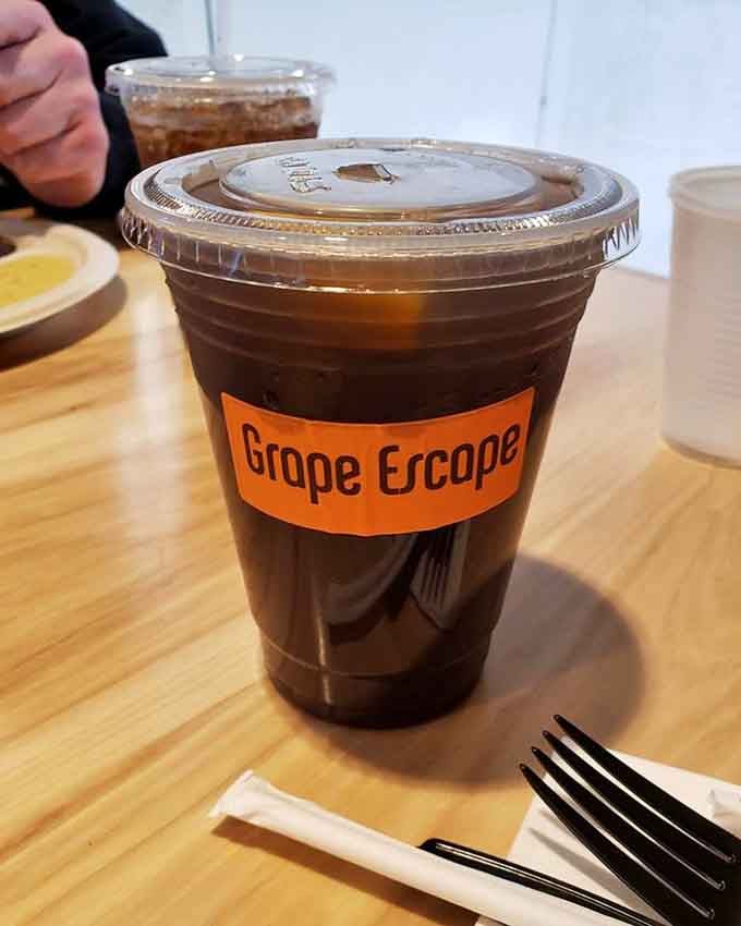 Grape Escape sounds like a 1970s game show but tastes like the perfect refreshment for BBQ adventures.