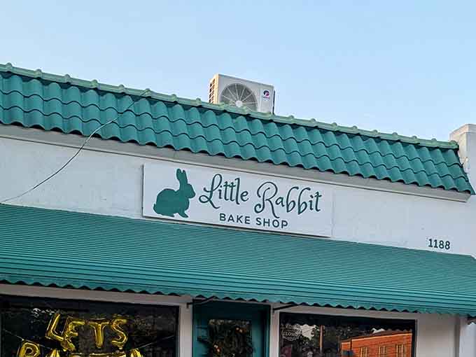 The little rabbit logo watching over everything, making sure every pastry meets the highest standards possible.