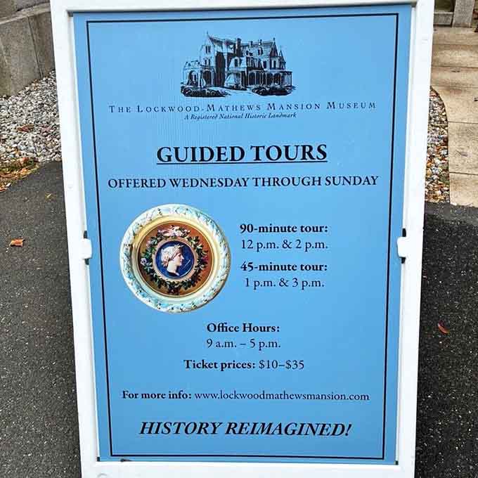 Clear tour schedules mean you can plan your visit to this National Historic Landmark without guessing or showing up disappointed.