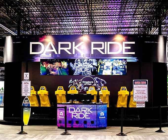Dark Ride promises thrills in yellow seats, where screaming is encouraged and dignity is optional.