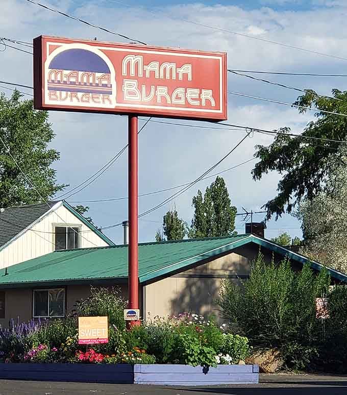 That vintage sign beckoning travelers since way back, promising burgers worth every single calorie you're about to consume.