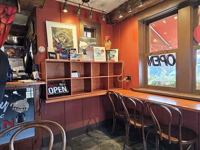 The ordering counter where dreams are placed and hunger meets its match in burger form.