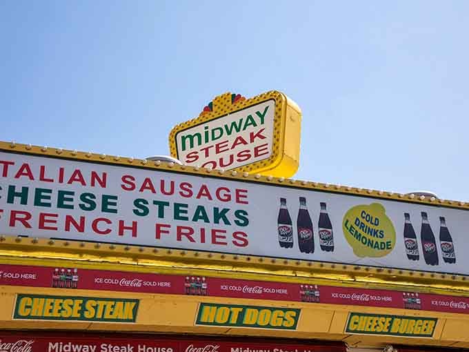 That retro signage tells you everything you need to know: classic boardwalk food done absolutely right.