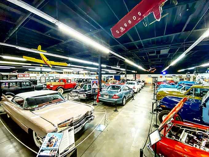 Rows of automotive excellence stretching into the distance like a car lover's version of heaven.