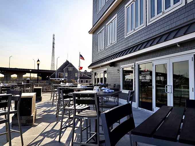 Outdoor seating lets you soak up sunshine and sea air between courses, weather permitting and appetite allowing.