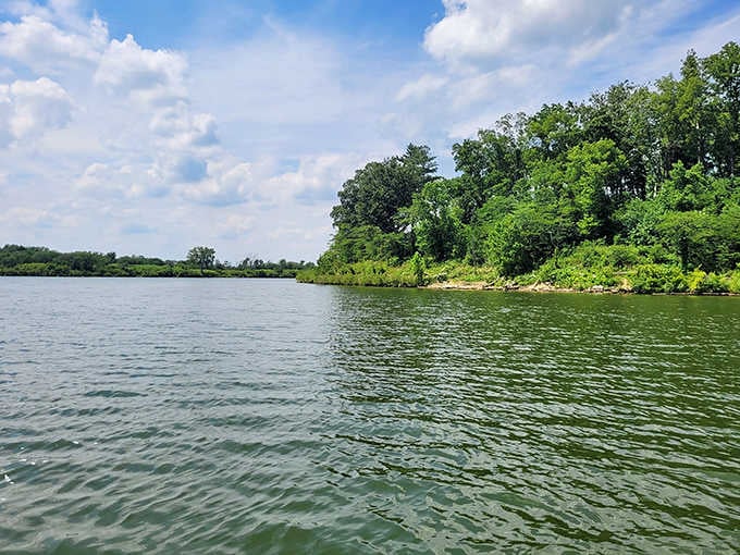 Three thousand acres of pristine water stretch before you, proving paradise doesn't require a passport or plane.