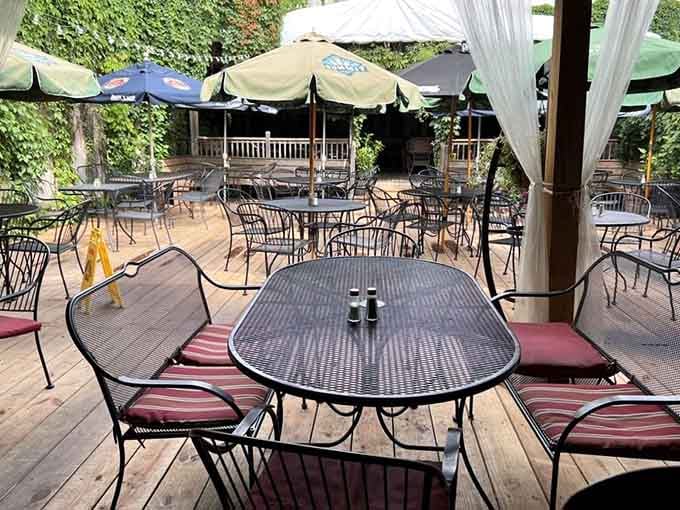 The outdoor patio offers al fresco dining where you can enjoy pierogis under Minnesota skies, perfectly blending cultures.