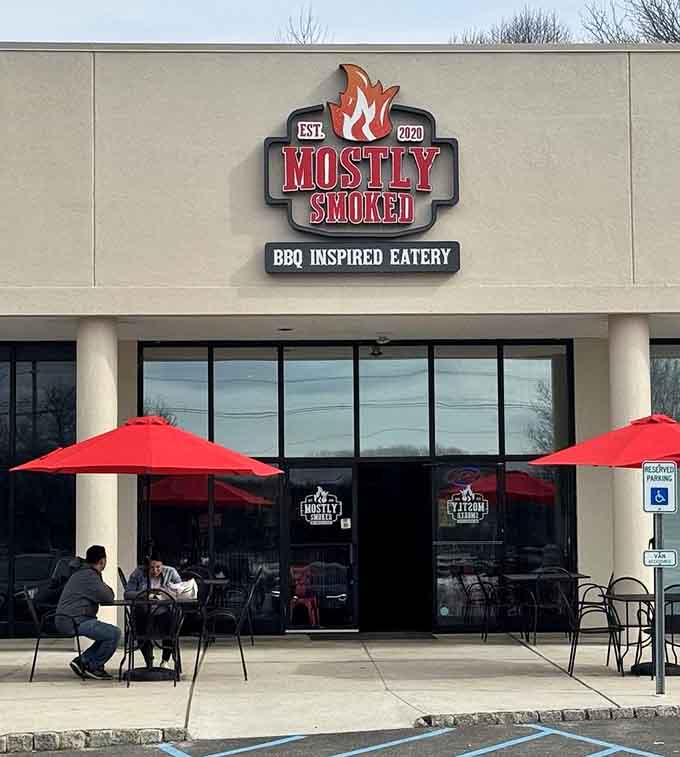 Outdoor seating for when you want your barbecue with a side of fresh air.