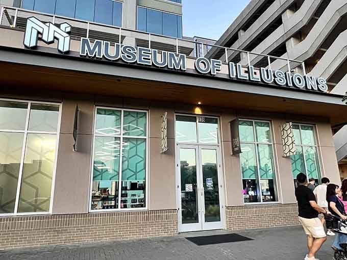 The entrance to a place where your eyes and brain will spend the afternoon arguing.